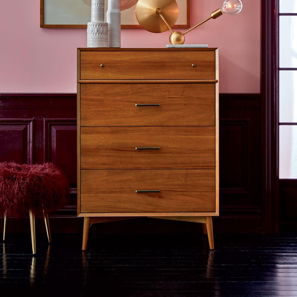 Mid Century 4 Drawer Dresser Acorn west elm Australia